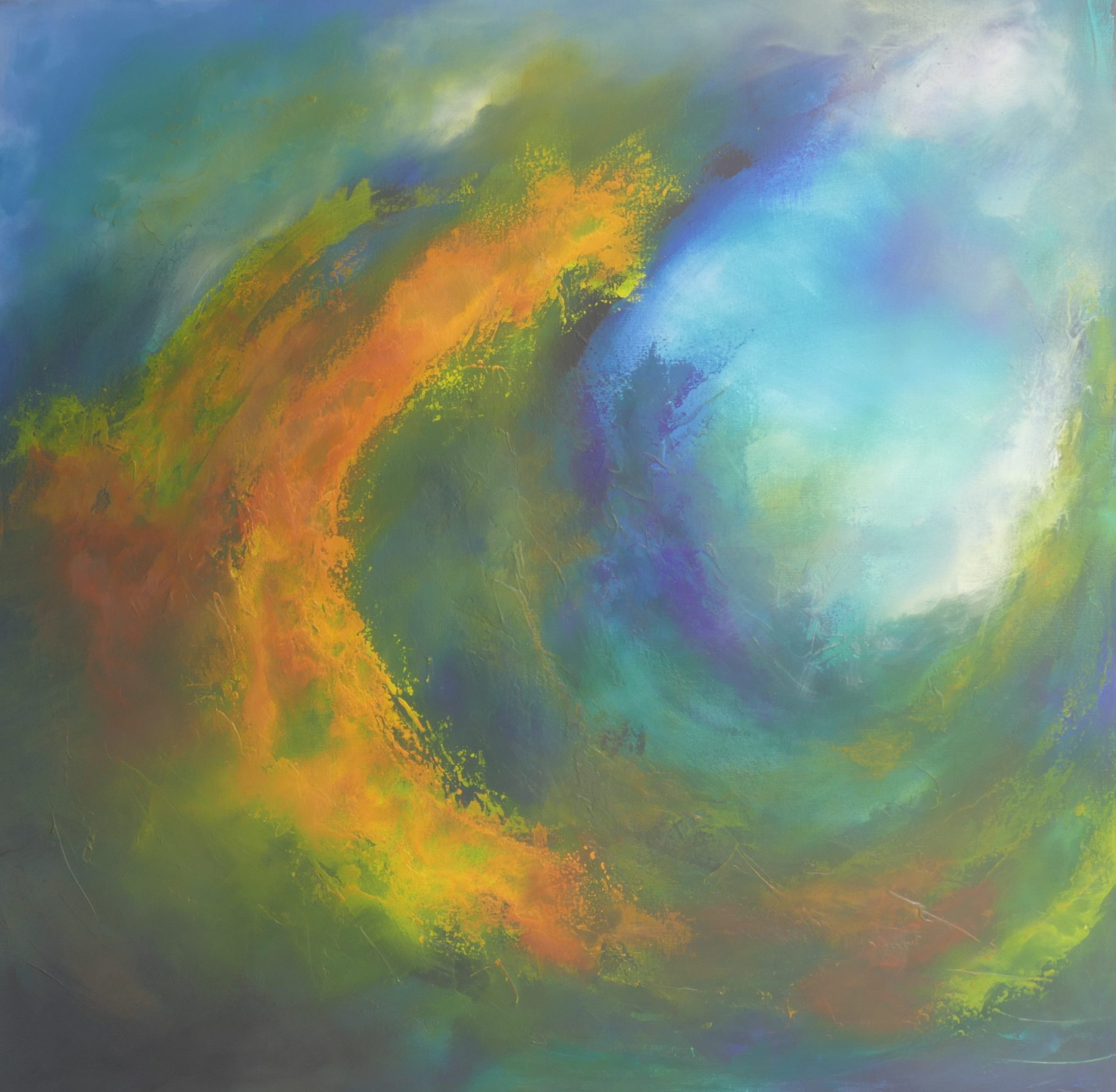 Hidden Way | Large Original Abstract Painting | Andy Taylor